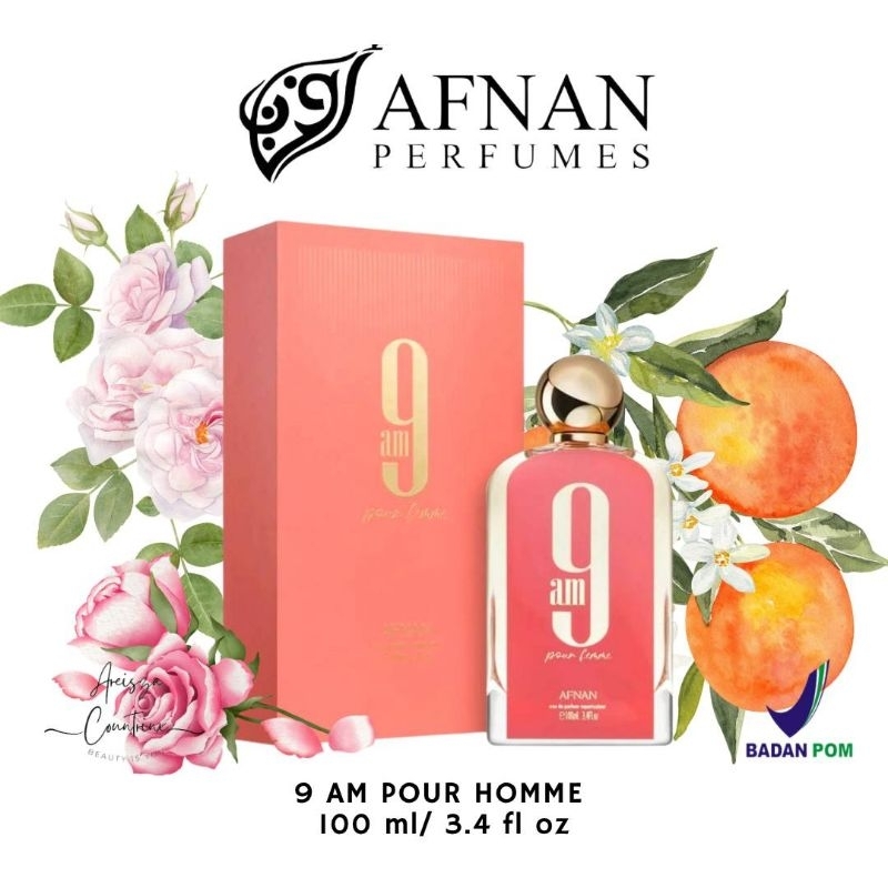 Jual Afnan 9 AM Pour Femme for Women EDP 100ml | Shopee Indonesia