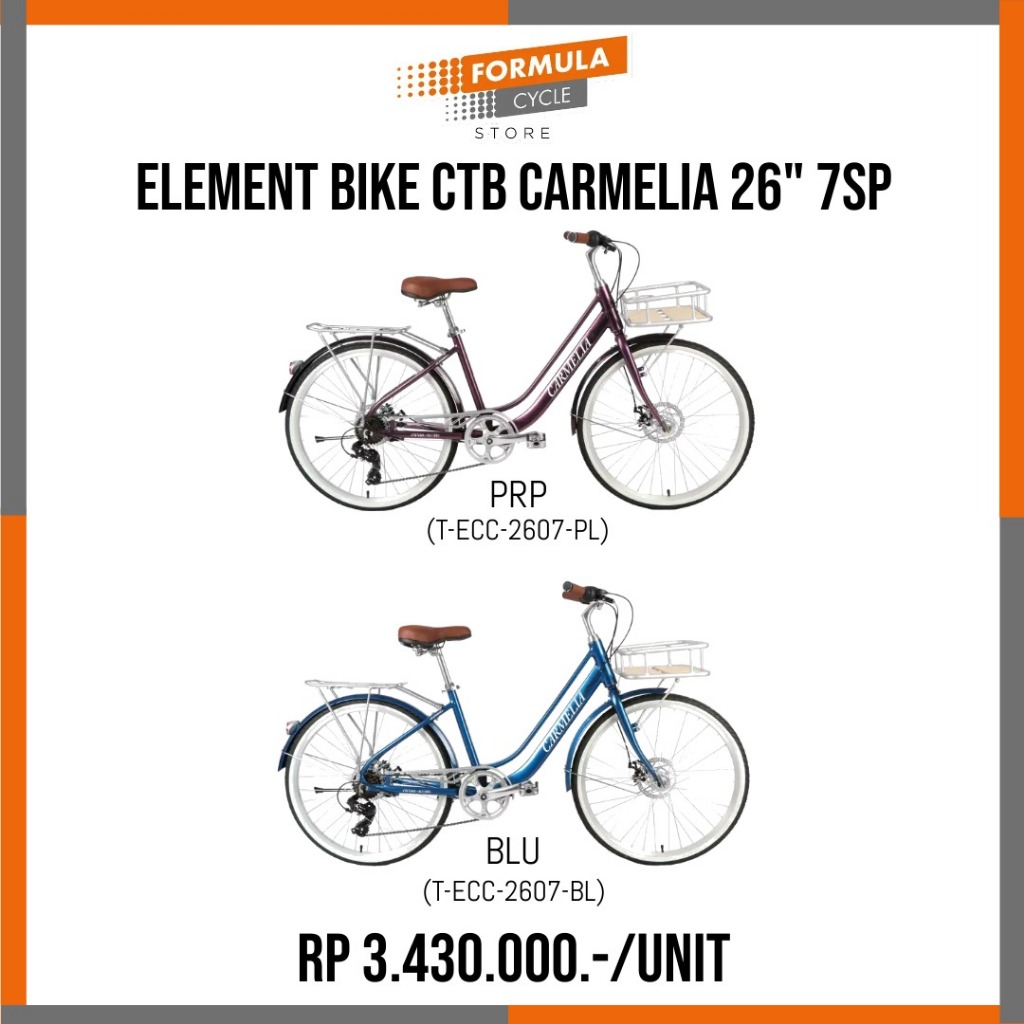 Jual SEPEDA CITY BIKE ELEMENT BIKE CTB CARMELIA 26" 7SP | Shopee Indonesia