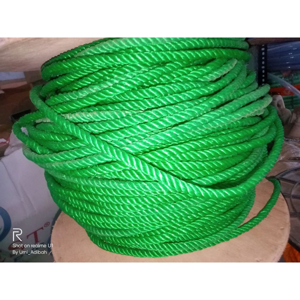 Jual TALI TAMBANG PLASTIK 3mm ,5mm,7mm,8mm / Tali Tambang PE 1 METER Murah | Shopee Indonesia