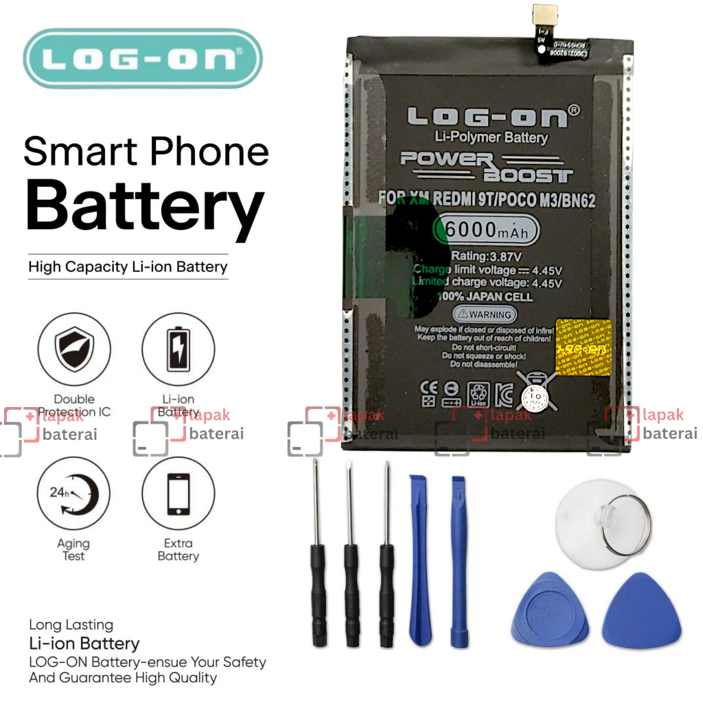 Jual Log On - BN62 Xiaomi Redmi 9T / Poco M3 BN-62 Power Boost Original ...