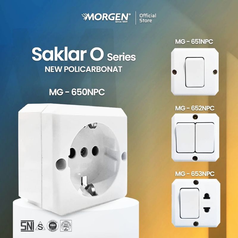 Jual Saklar Morgen OB MG 650 651 652 - Stop Kontak Morgen Electrical | Shopee Indonesia