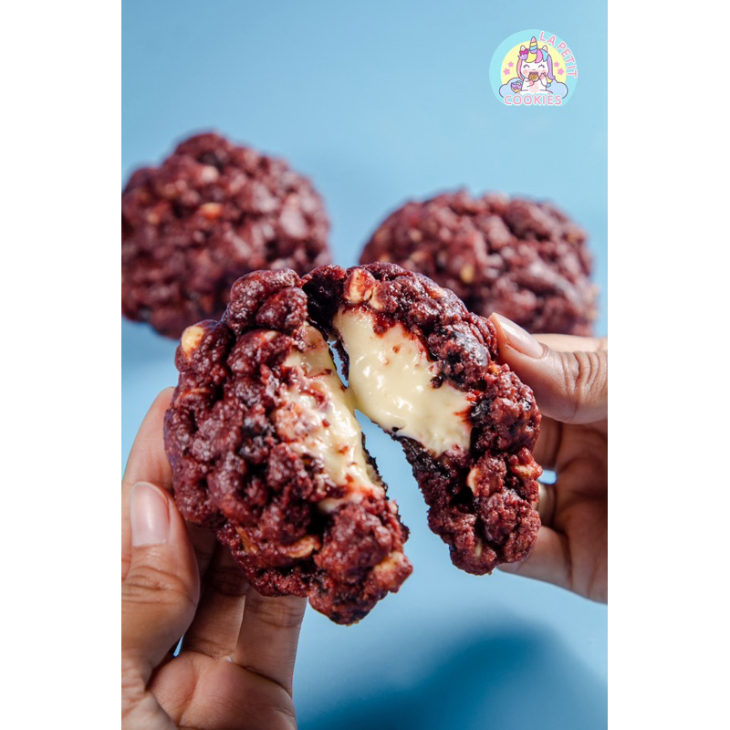 Jual Monster Soft Baked Cookies BAD BLOOD Cream Cheese Lumer Red Velvet ...