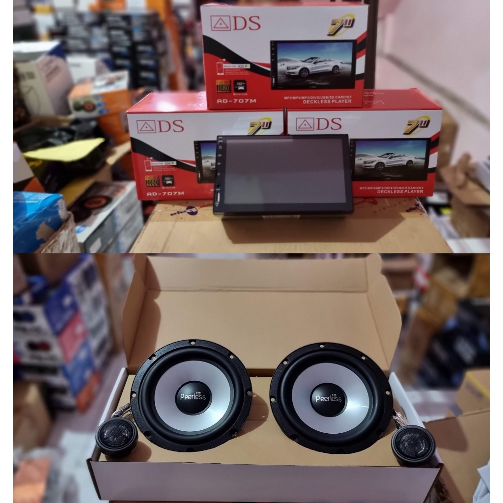 Jual PAKETAN SUPER PROMO AUDIO MOBIL HEADUNIT SPEAKER | Shopee Indonesia