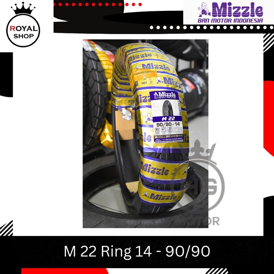 Jual Ban Luar Mizzle M22 90/90 Ring 14 Tubeless | Shopee Indonesia