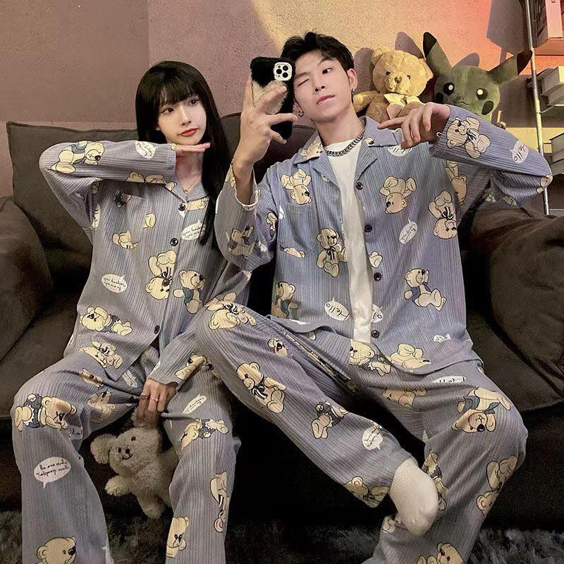 Jual Piyama Couple Katun Lengan Panjang Import | Shopee Indonesia