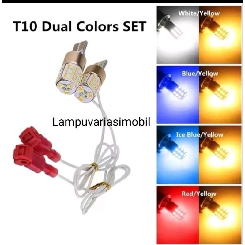 Jual Lampu senja T10 54 mata Led senja dan sein untuk motor harga 1 ...