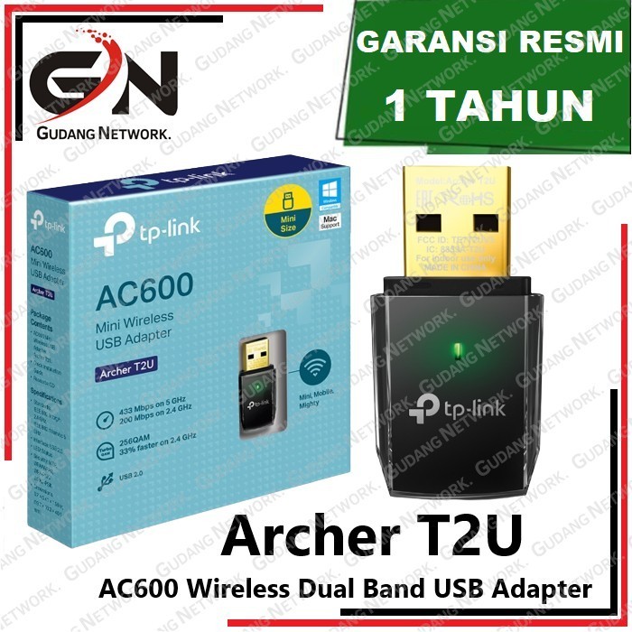 Jual TP-Link Archer T2U AC600 Wireless Dual Band USB Wifi Adapter ...