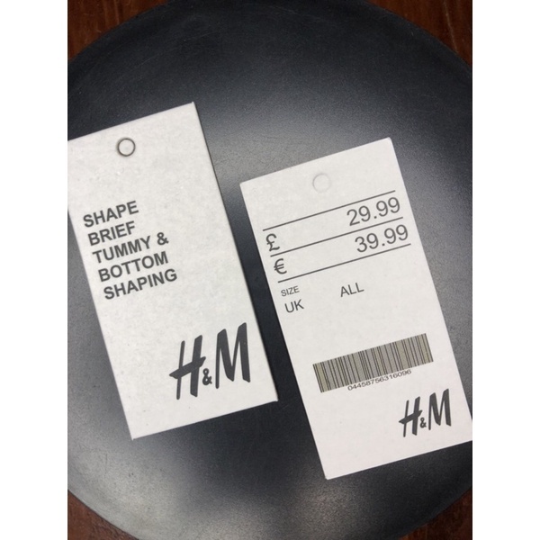 Jual Hang tag label H&M premium label tag H&M premium name tag H&M ...
