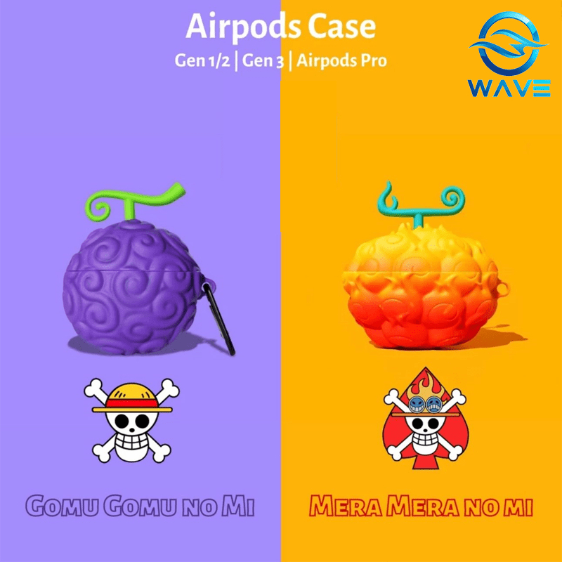 Jual Case Airpods Gen 1 2 3 Pro Model Gomu Ungu & Mera Mera Orange ...
