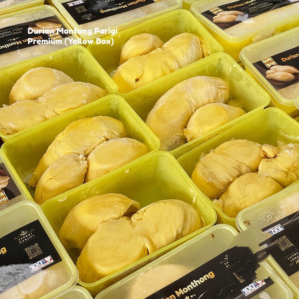 Jual Durian Montong Palu Premium 500gr - Duren Palu Kuning (Yellow Box) | Shopee Indonesia