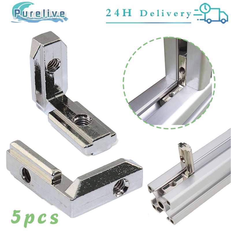 Jual 5pcs L Slot Corner Aluminium Profile 2020 Internal Corner Joint ...