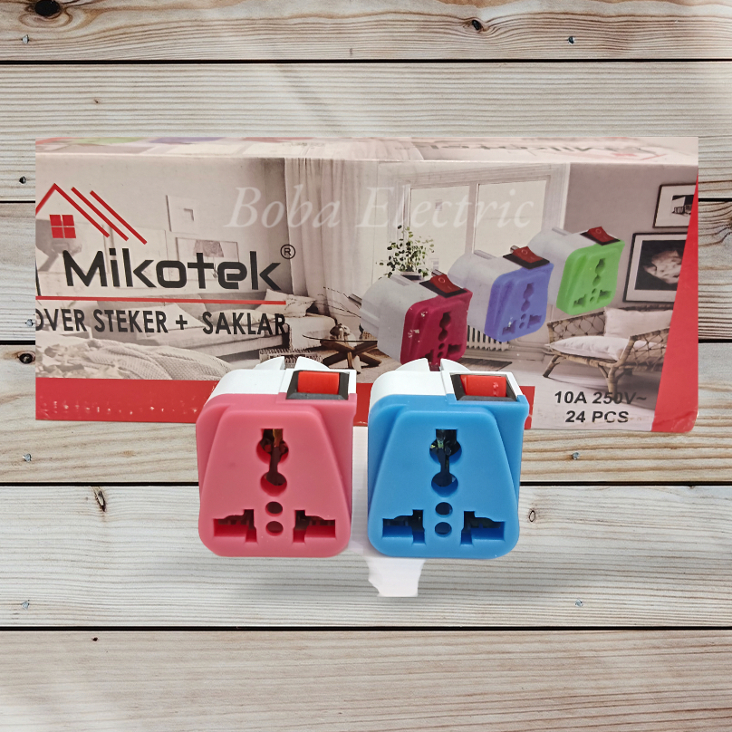 Jual Over Steker+Saklar Mikotek/ Steker Wanpro Saklar/ Sambungan ...