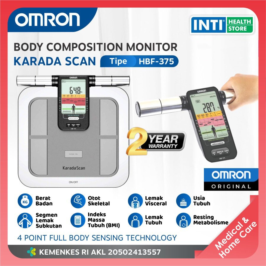Jual Omron | HBF 375 Karada Scan | Timbangan Karada Scan | Shopee Indonesia