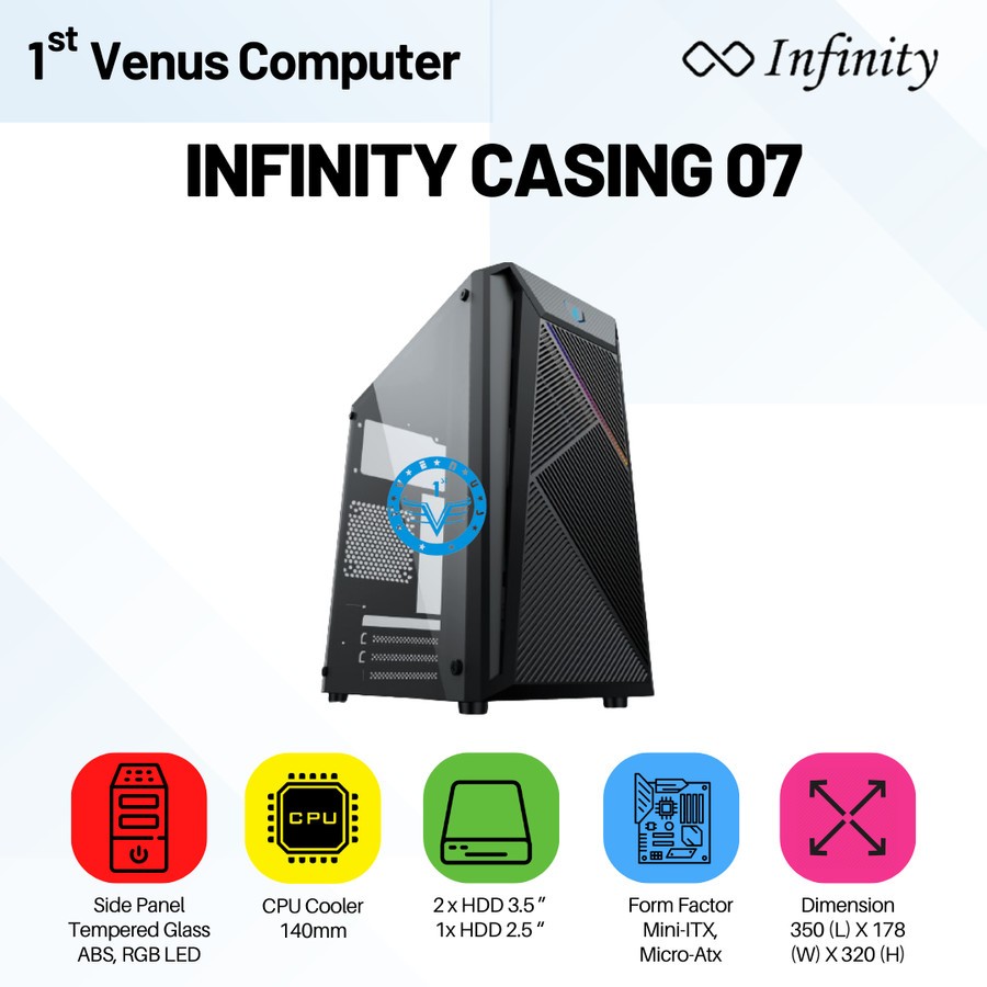 Jual Casing Infinity INF 07 / Case Gaming Infinity F07 / CASE09-INF ...