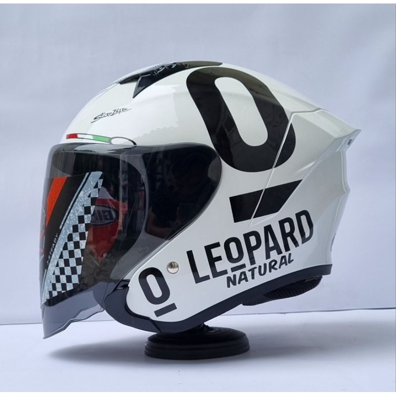 Jual HELM HALF FACE MOTIF LEOPARD | Shopee Indonesia