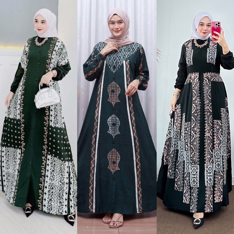 Jual ( S M L XL XXL ) Baju Gamis twill rayon ori gamis terbaru twil ...