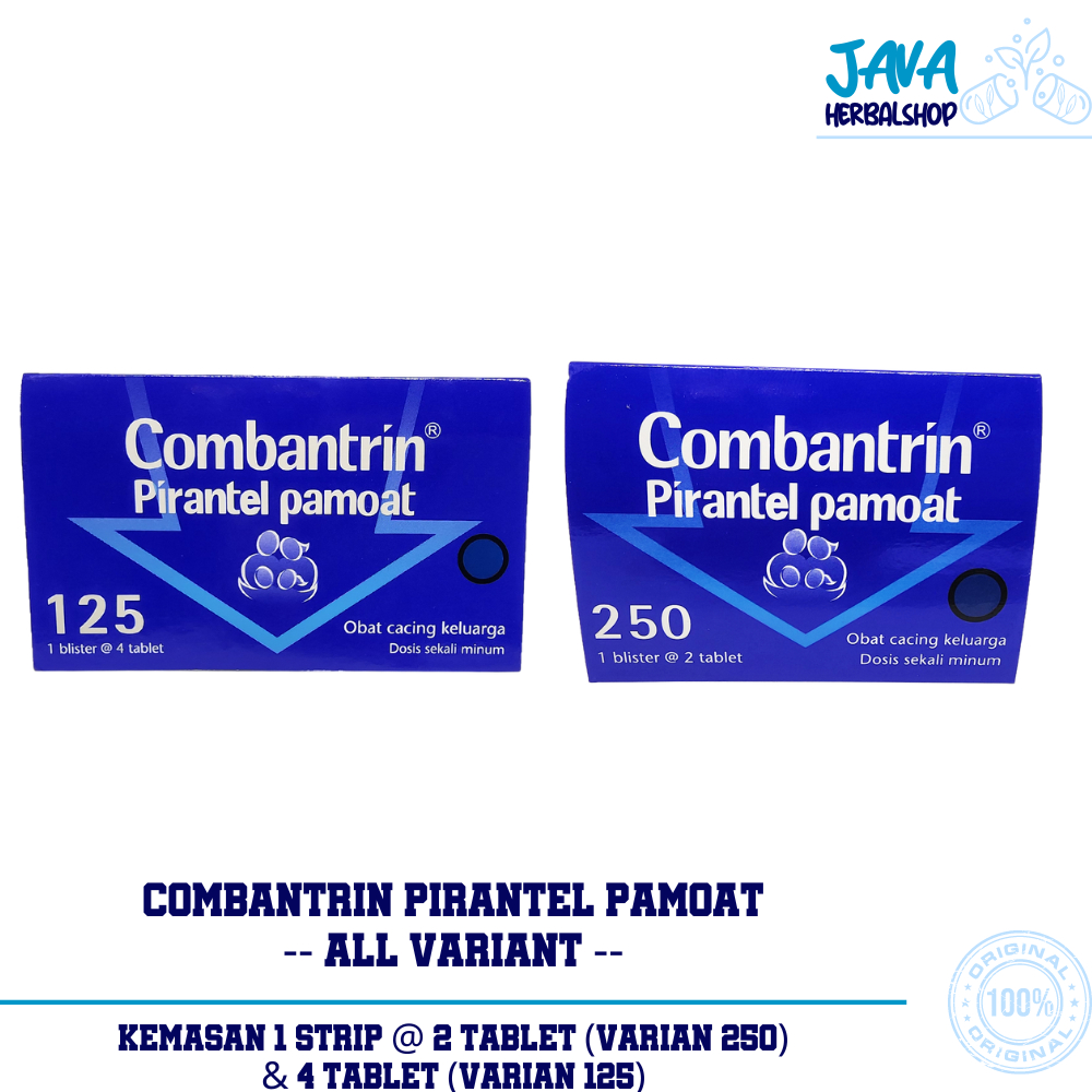 Jual Combantrin Pirantel Pamoat Tablet (Obat Cacing Untuk Manusia ...