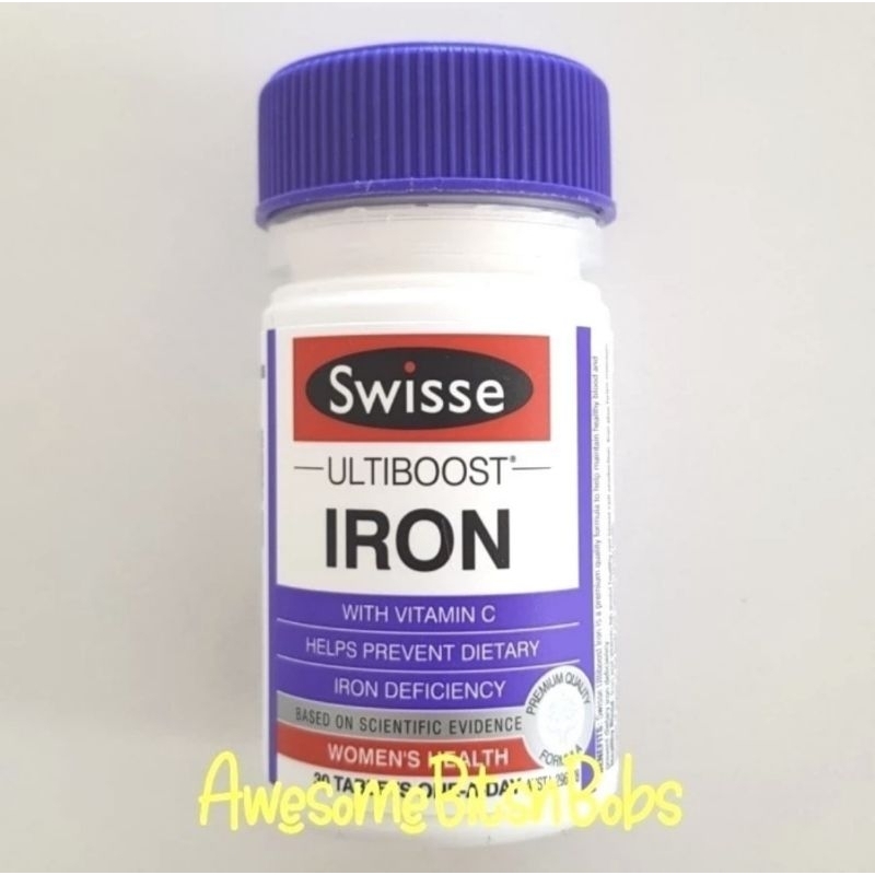 Jual Swisse Ultiboost Iron 30 Tablets | Shopee Indonesia