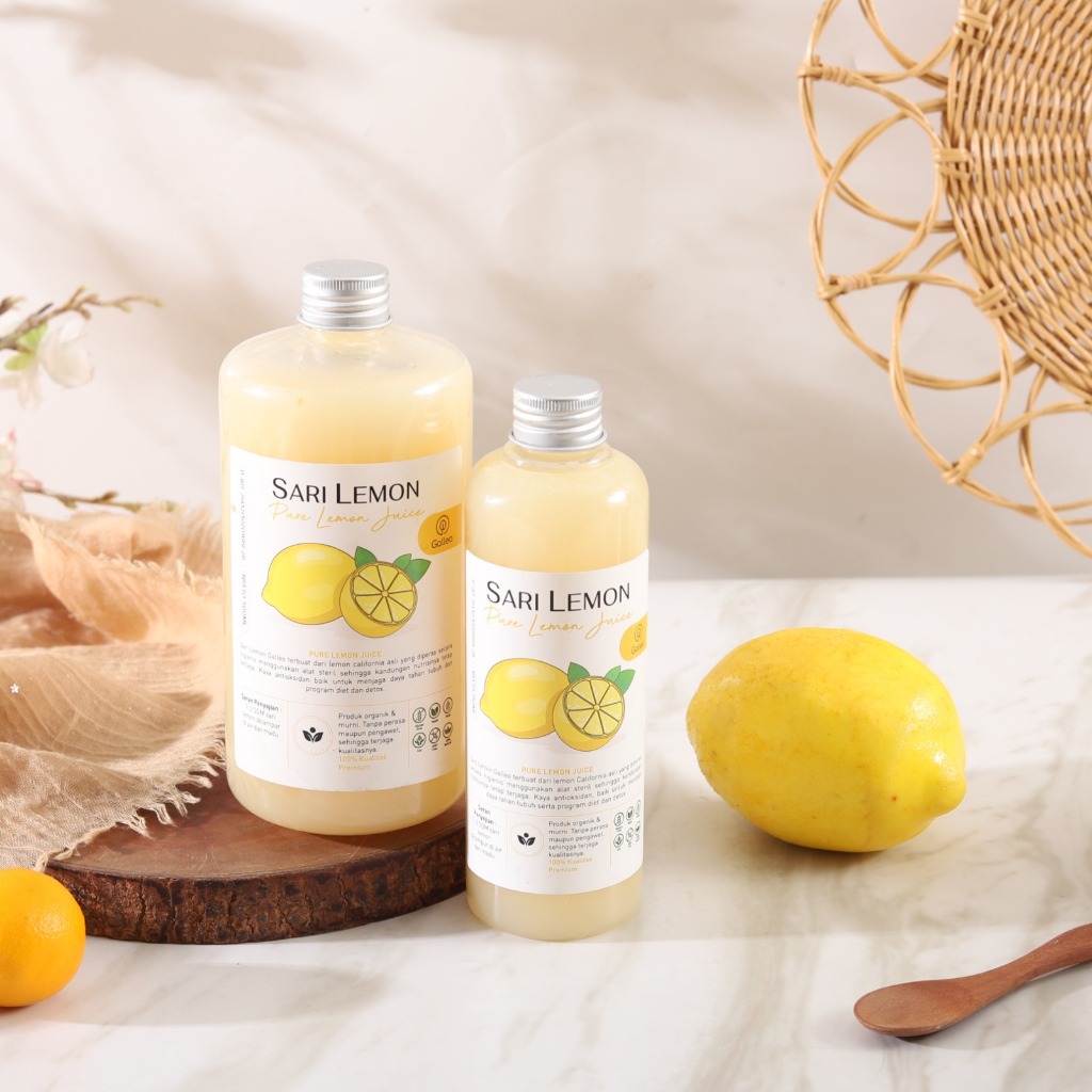 Jual Sari Lemon Murni Asli / Pure Lemon Juice Galleri Organik 100 % ...