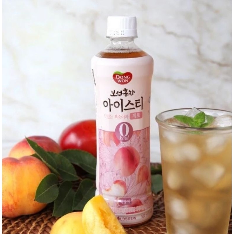 Jual Dongwon peach iced tea 500ml | Shopee Indonesia