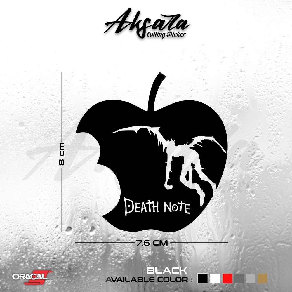 Jual Stiker Cutting Manga Logo Death Note Apple | Cutting Stiker Death ...