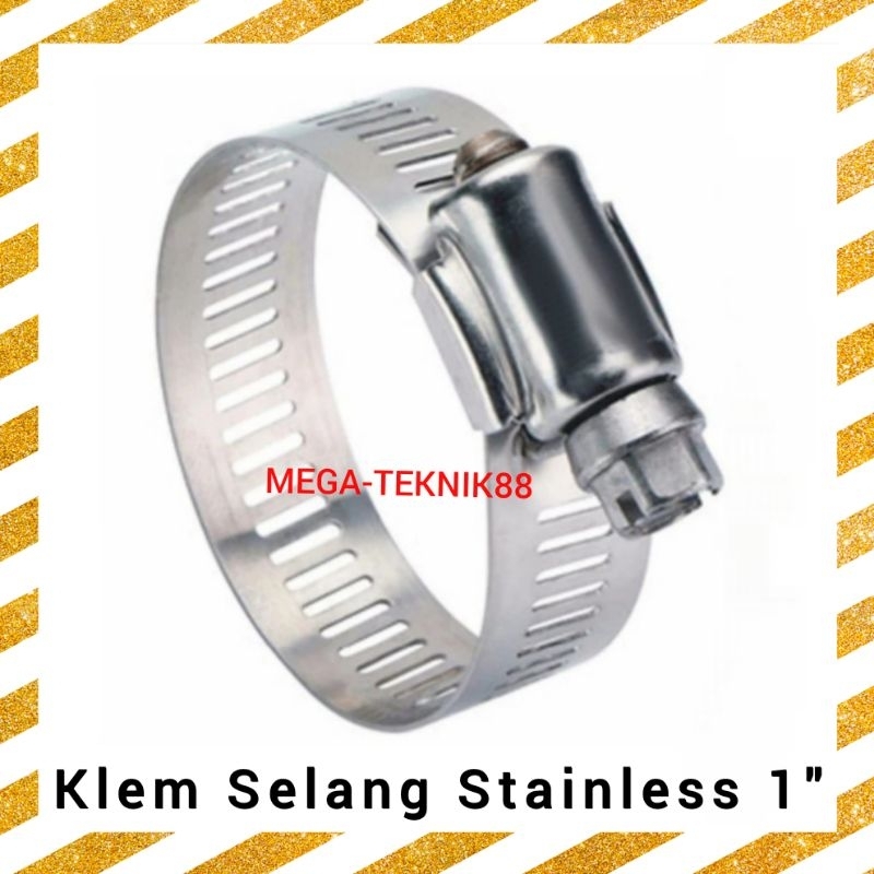 Jual KLEM SELANG STAINLESS 1" / STAINLESS HOSE CLAMP 1 INCH | Shopee ...