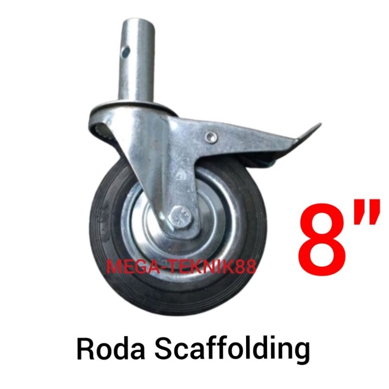Jual Roda Karet Scaffolding + Rem 8" Massaki Roda Scafolding 8 ...