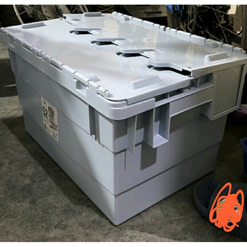 Jual 54x37x32 Box Container 52 Liter Green Leaf 7898 Plastik Tebal Kuat ...