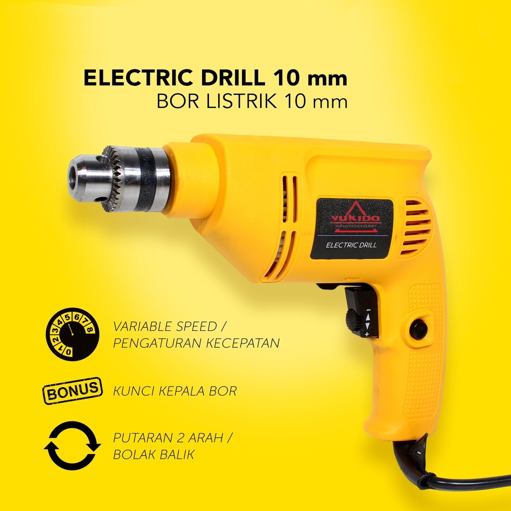 Jual Mesin Bor 10mm Putaran 2 Arah Bolak - Balik Edisi Variable Speed ...