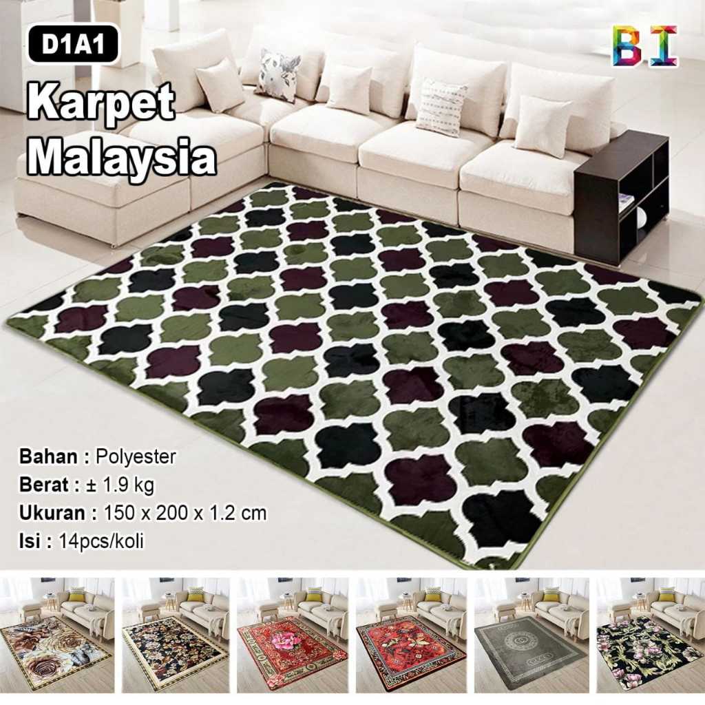 Jual karpet malaysia uk 150x200x1,2 cm Full embossed Karpet Busa ...