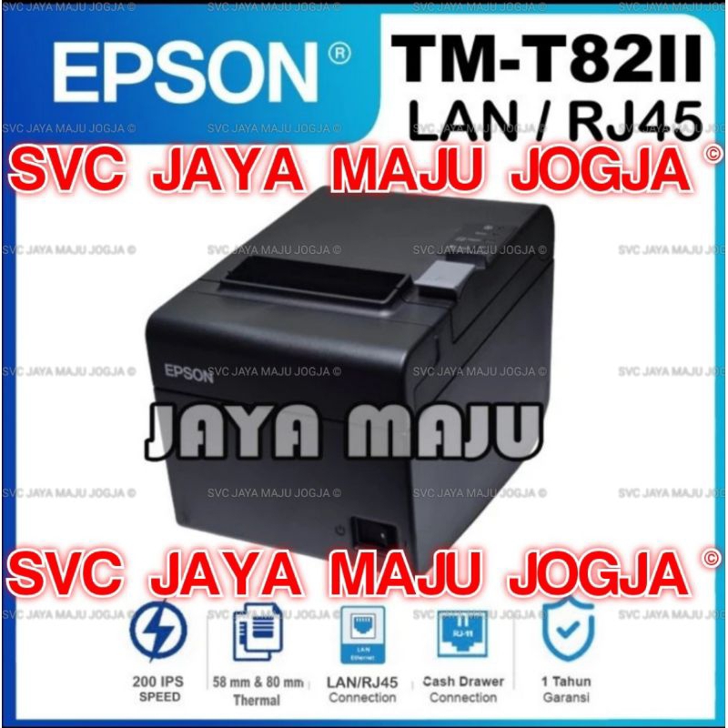 Jual EPSON TM T82 II - (522) LAN ETHERNET RJ45 - SPEED 250 MM/S ...