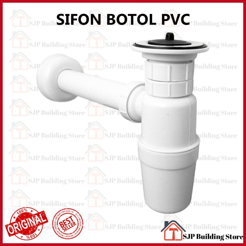 Jual SIFON SIVON PVC PEMBUANGAN AIR WASTAFEL BOTTLE TRAP / Sifon Sivon ...