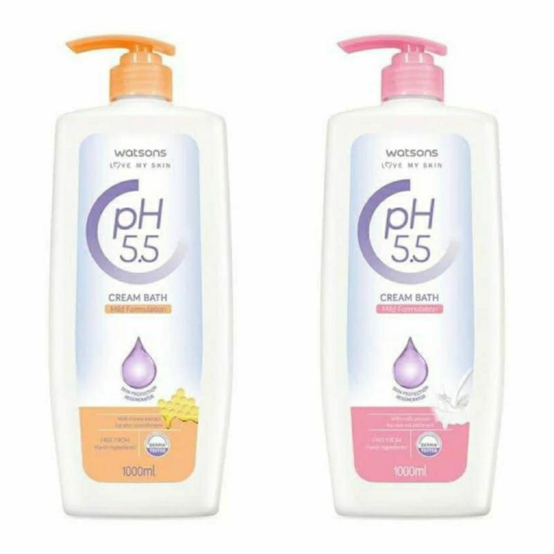 Jual WATSONS pH 5.5 Cream Bath 1000ml || Body Wash | Shopee Indonesia