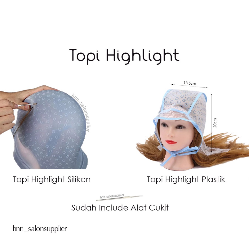 Jual Topi Highlight Bleaching Pewarnaan Alat Semir Cat Rambut Salon ...