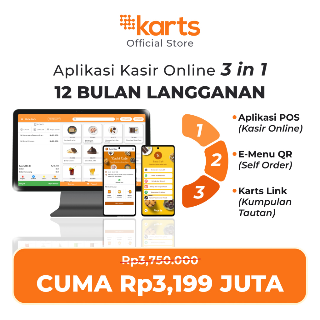Jual Aplikasi Kasir Online Karts Pro (Satu Tahun) | Shopee Indonesia