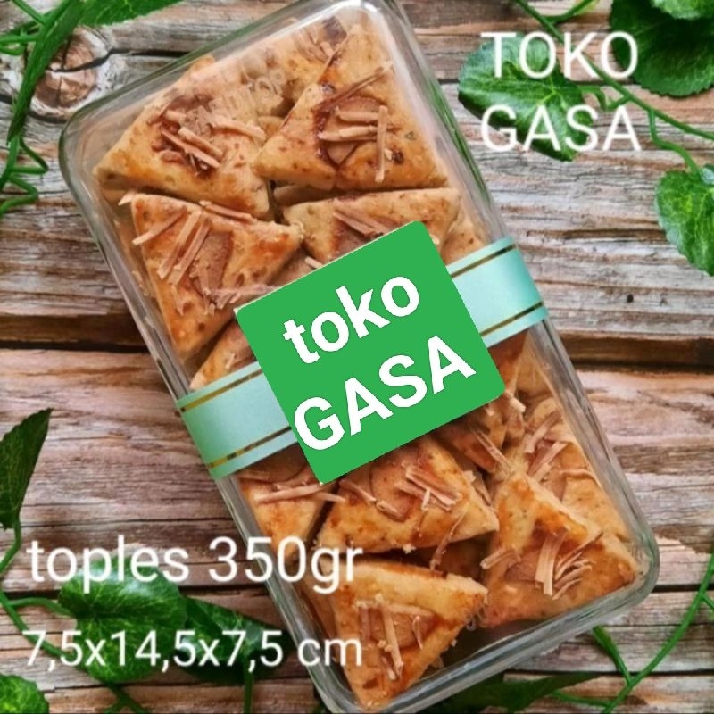 Jual TOPLES KUE KERING 350ml = 12pcs Dessert Box Persegi 350 ml 7,5cm x 14,5cm x 7,5cm / Toples ...