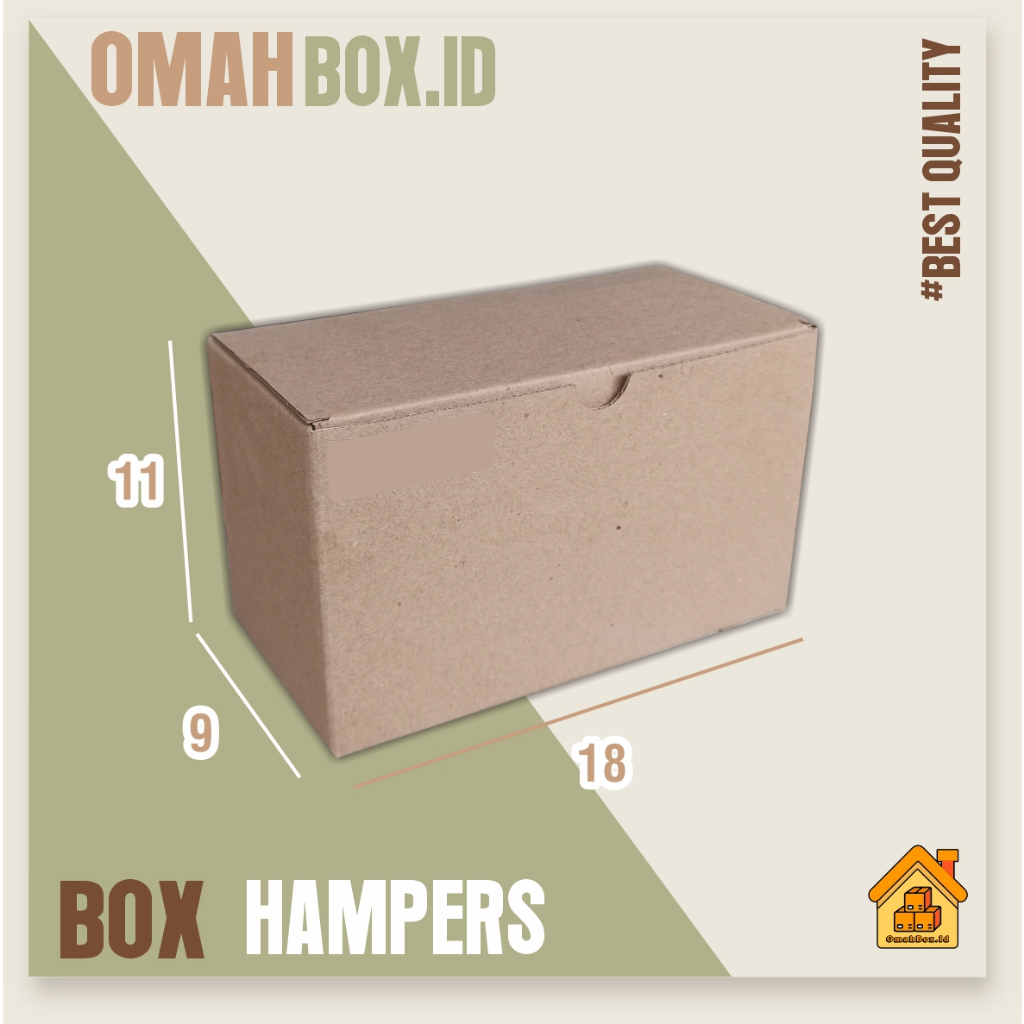 Jual Kardus Box Hampers 18x9x11 cm E FLUTE | kardus box polos | kardus ...