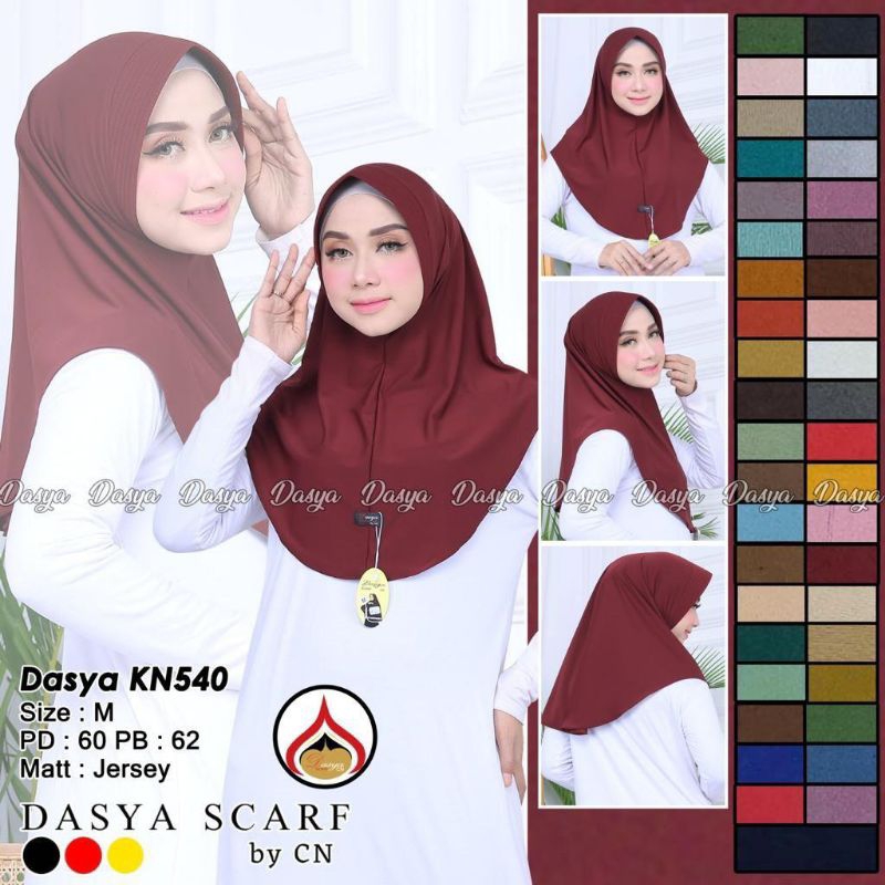 Jual Dayli hijab instan dasya model kenann/bergo Jersey | Shopee Indonesia