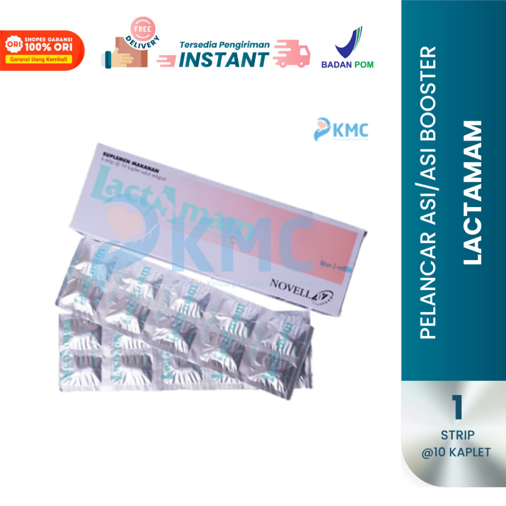 Jual Lactamam Strip 10 Tablet ASI Booster | Shopee Indonesia