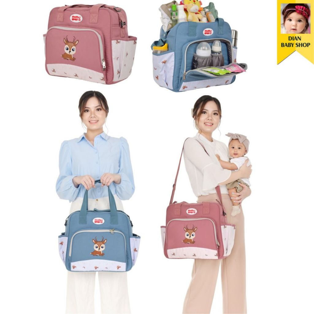 Jual DIALOGUE Baby Large Diaper Bag Set Baby | Tas Bayi Besar (( FOXIE ...