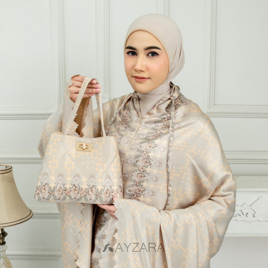 Jual AYZARA - Mukena Dewasa Silk Premium Mewah 2In1 Aqeela Motif Series ...