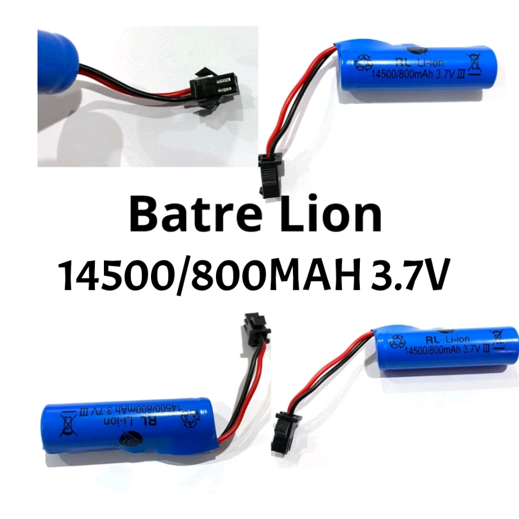 Jual BATERAI CAS CHARGE MOBIL REMOTE CONTROL UKURAN AA KODE 14500 3 ...