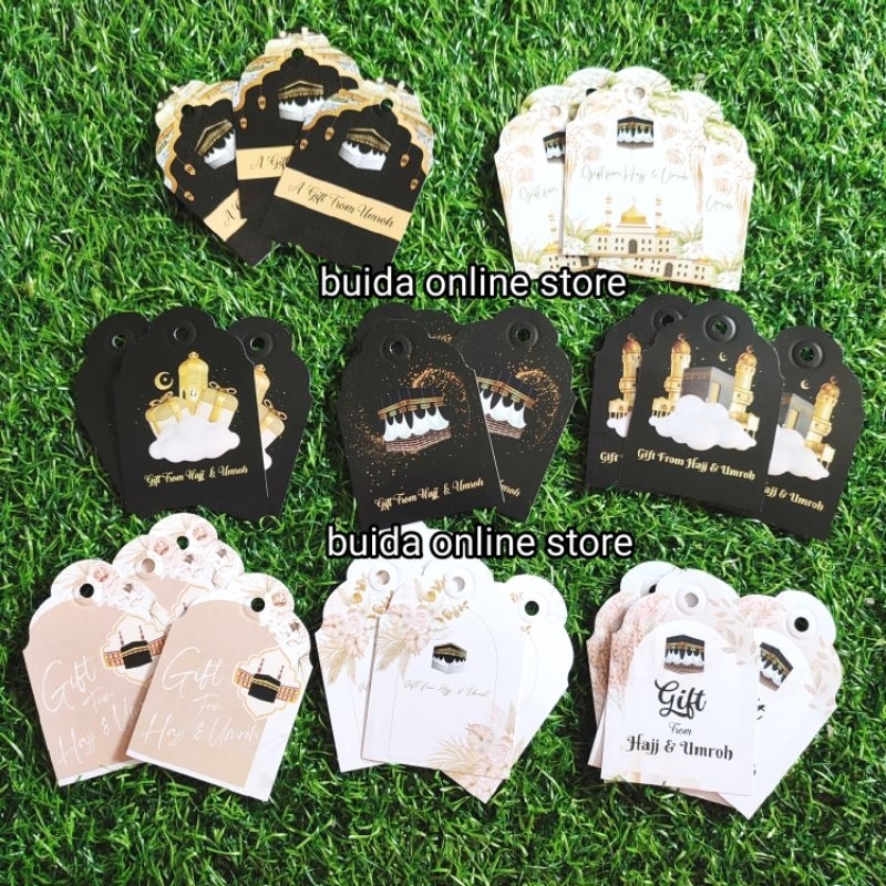 Jual Hangtag A Gift From Umroh Label Kemasan Dekorasi hampers oleh-oleh ...