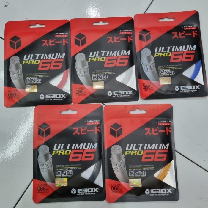 Jual SENAR RAKET BADMINTON EBOX ULTIMUM PRO 66 | Shopee Indonesia
