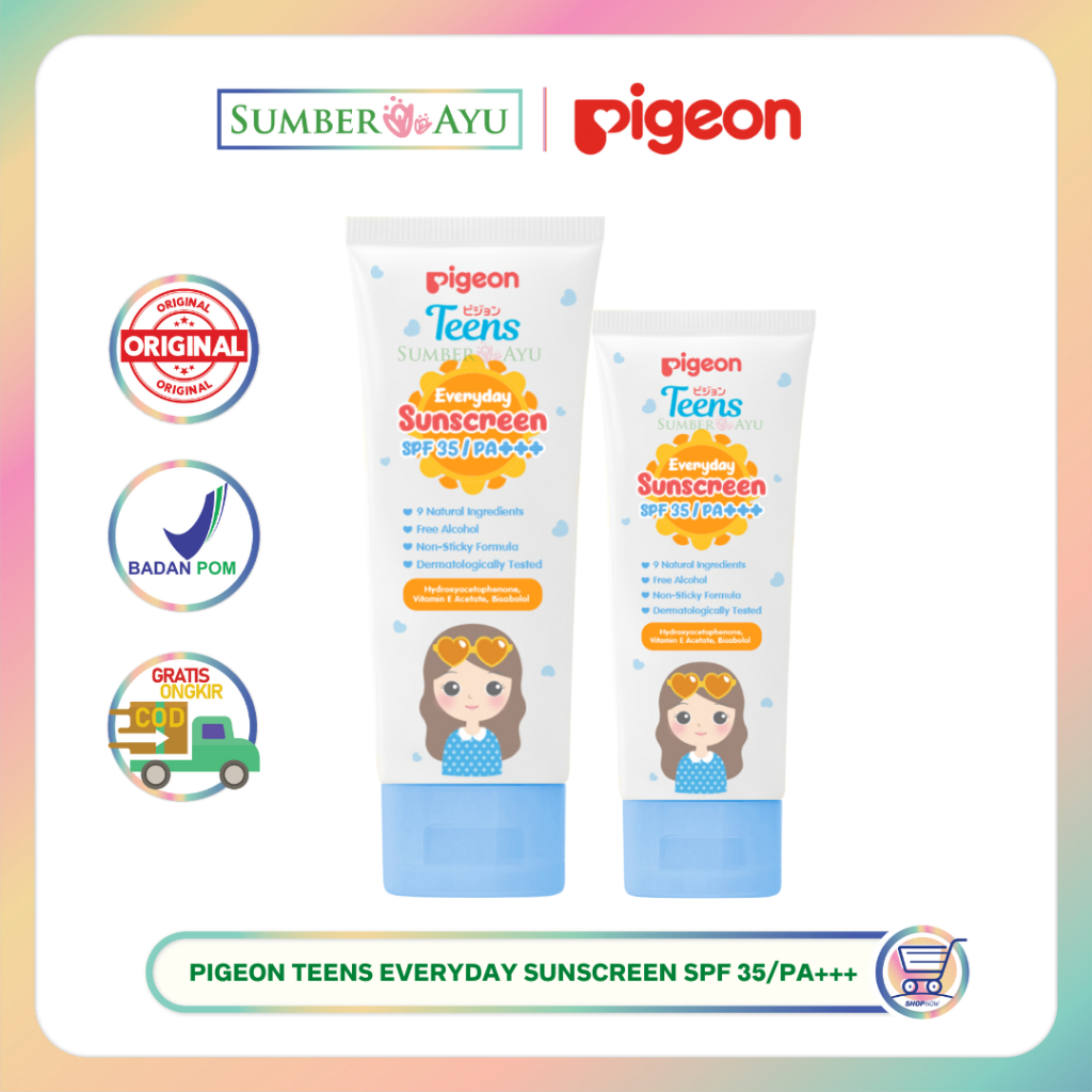 Jual PIGEON TEENS EVERYDAY SUNSCREEN SPF 35/PA+++ | Shopee Indonesia