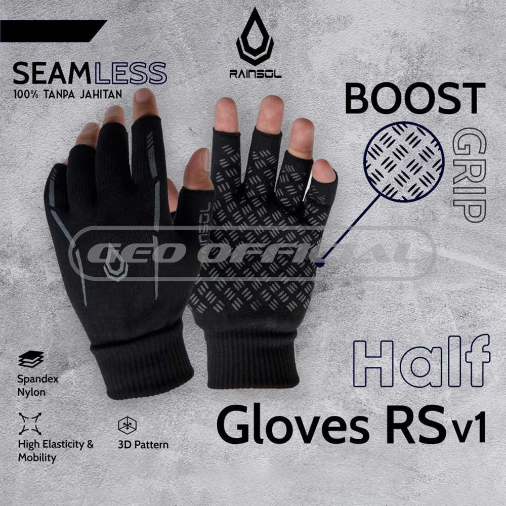 Jual Sarung Tangan Motor RAINSOL RS Half Finger Anti Slip Glove | Shopee Indonesia