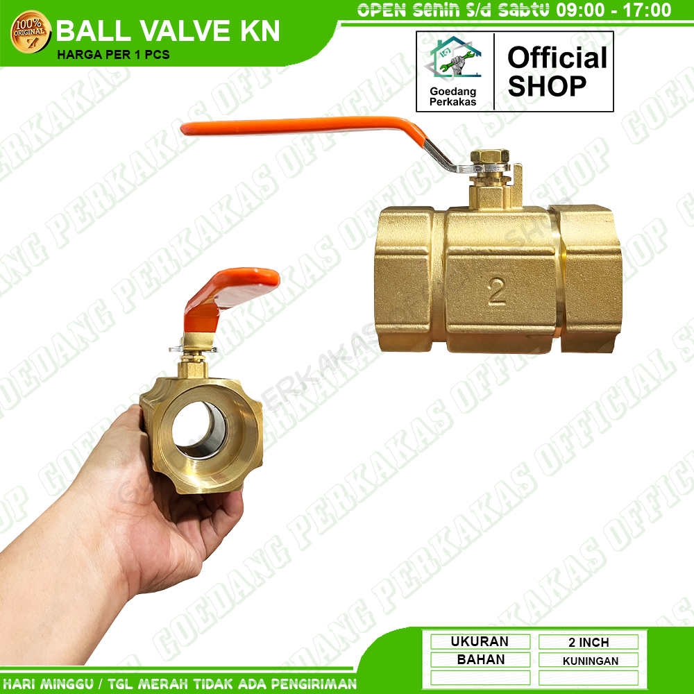 Jual Ball Valve Kuningan Soligen 2 Inch Stop Keran Drat Dalam Engkol ...