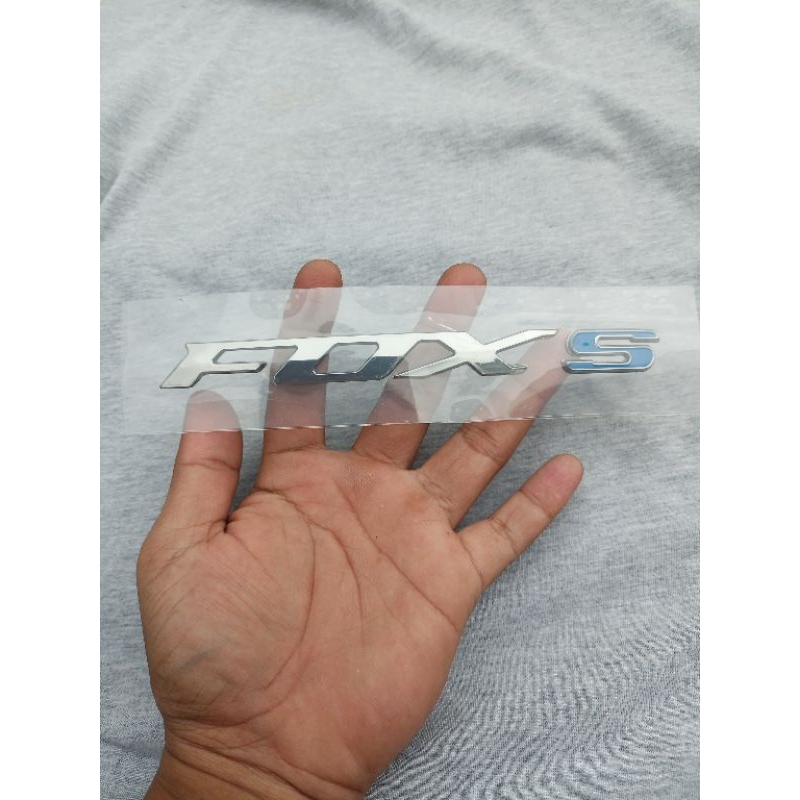Jual EMBLEM FOX S FOXS EMBLEM MOTOR LISTRIK POLYTRON | Shopee Indonesia