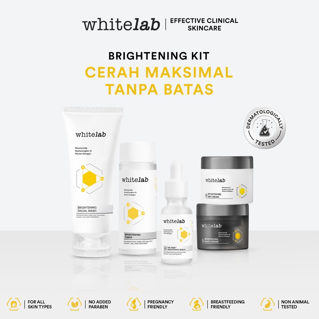 Jual Whitelab Brightening Paket Wajah 5in1 Mencerahkan Wajah Paket ...