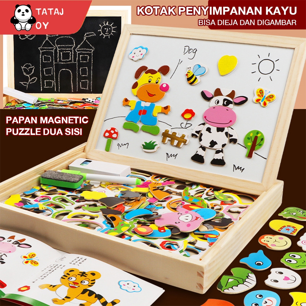 Jual TATAJOY Educational Magnetic Puzzle board 100 Pcs Mainan Papan ... Jual TATAJOY Educational Magnetic Puzzle board 100 Pcs Mainan Papan ...